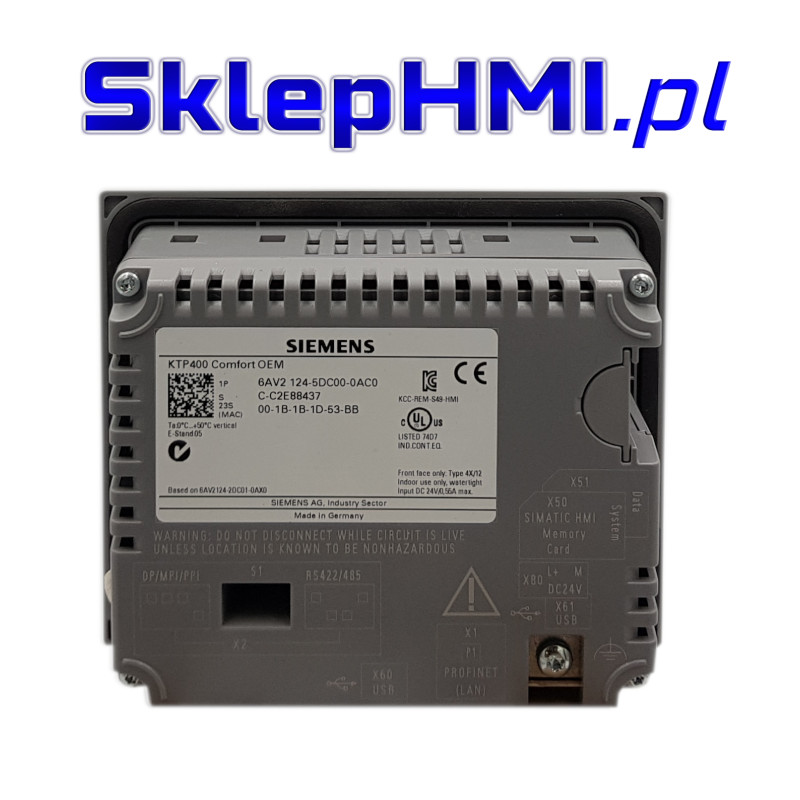 Siemens KTP400 COMFORT 6AV2-124-5DC00-0AC0.
